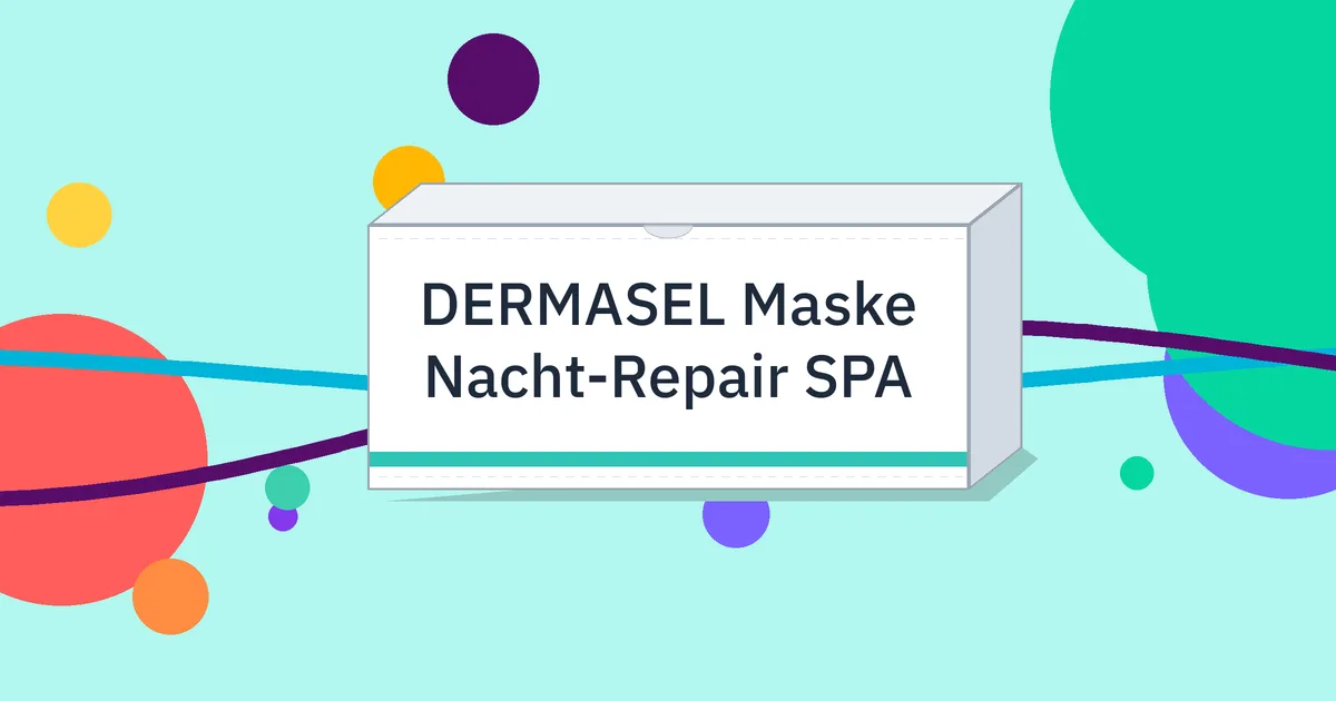 Symbolbild: Packung mit der Aufschrift DERMASEL Maske Nacht-Repair SPA (PZN 10834522) – Verfügbarkeit und Bezug in Apotheken in Frankfurt am Main