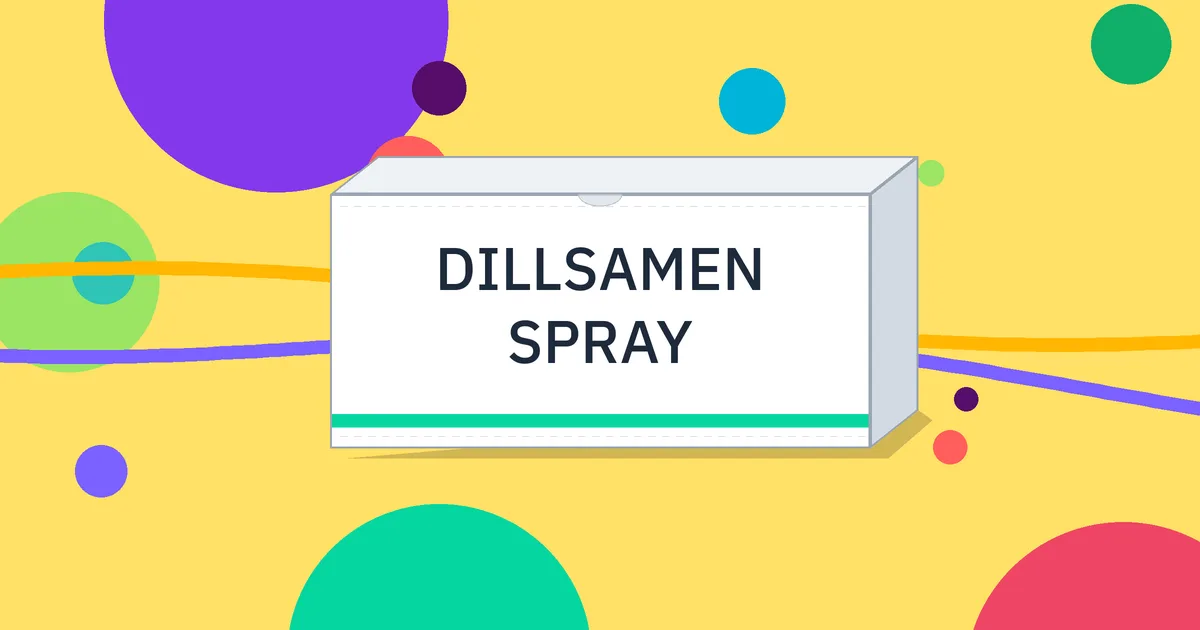 Symbolbild: Packung mit der Aufschrift DILLSAMEN SPRAY (PZN 14412858) – Verfügbarkeit und Bezug in Apotheken in Frankfurt am Main