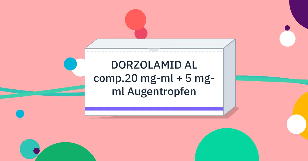 Symbolbild: Packung mit der Aufschrift DORZOLAMID AL comp.20 mg-ml + 5 mg-ml Augentropfen (PZN 13893407) – Verfügbarkeit und Bezug in Apotheken in Frankfurt am Main