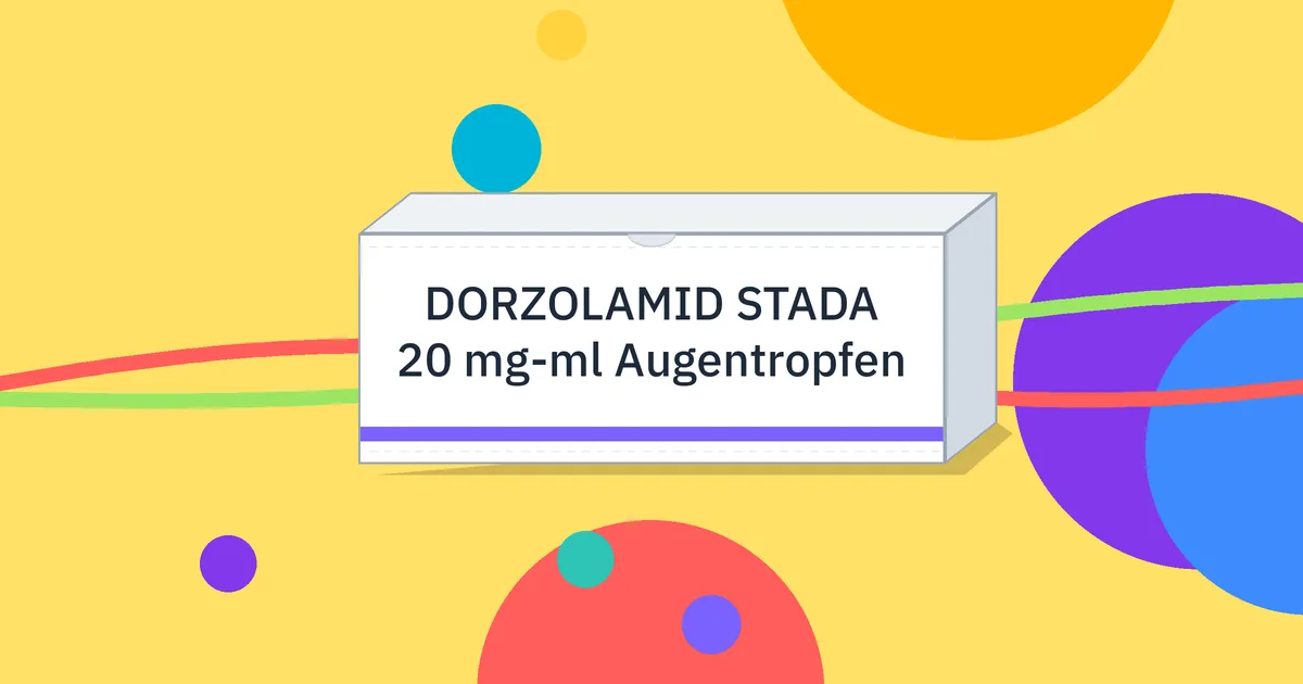 Symbolbild: Packung mit der Aufschrift DORZOLAMID STADA 20 mg-ml Augentropfen (PZN 17848823) – Verfügbarkeit und Bezug in Apotheken in Frankfurt am Main