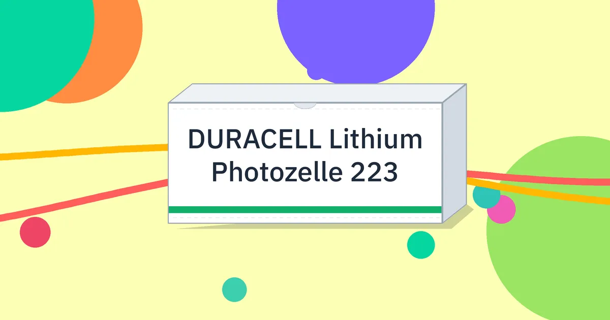 Symbolbild: Packung mit der Aufschrift DURACELL Lithium Photozelle 223 (PZN 07350766) – Verfügbarkeit und Bezug in Apotheken in Frankfurt am Main