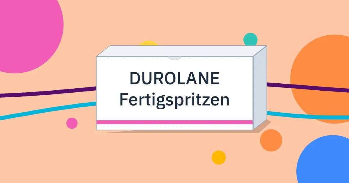 Symbolbild: Packung mit der Aufschrift DUROLANE Fertigspritzen (PZN 18763135) – Verfügbarkeit und Bezug in Apotheken in Frankfurt am Main