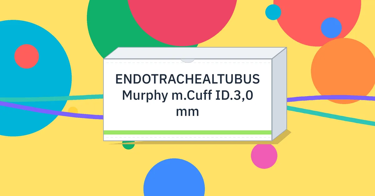 Symbolbild: Packung mit der Aufschrift ENDOTRACHEALTUBUS Murphy m.Cuff ID.3,0 mm (PZN 07220064) – Verfügbarkeit und Bezug in Apotheken in Frankfurt am Main