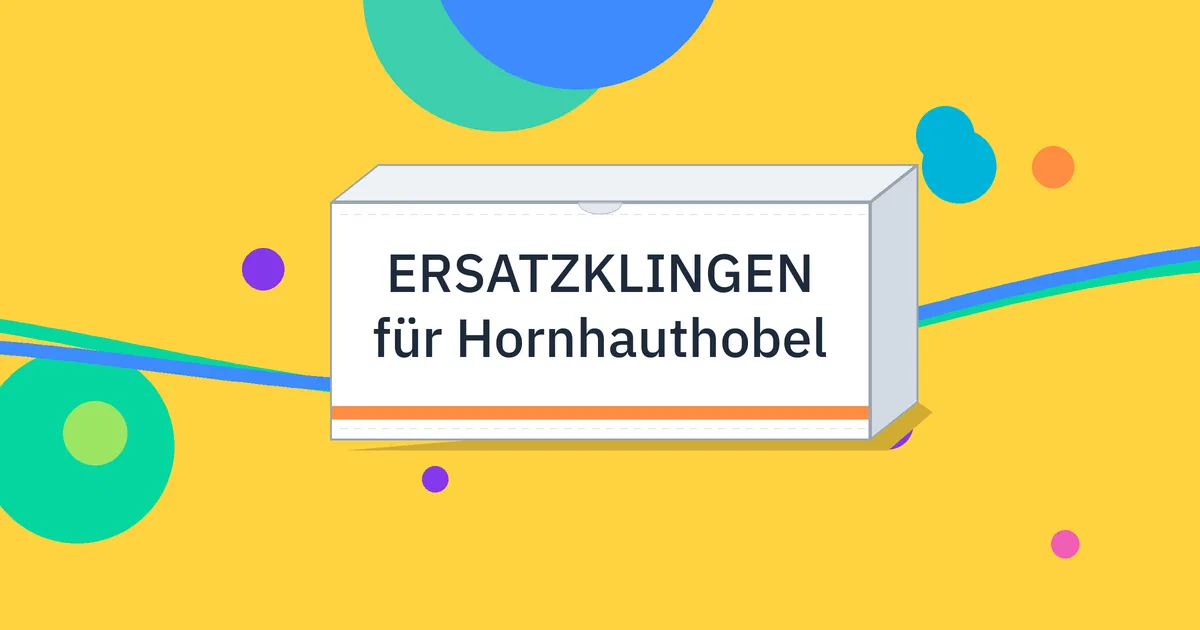 Symbolbild: Packung mit der Aufschrift ERSATZKLINGEN für Hornhauthobel (PZN 03493635) – Verfügbarkeit und Bezug in Apotheken in Frankfurt am Main