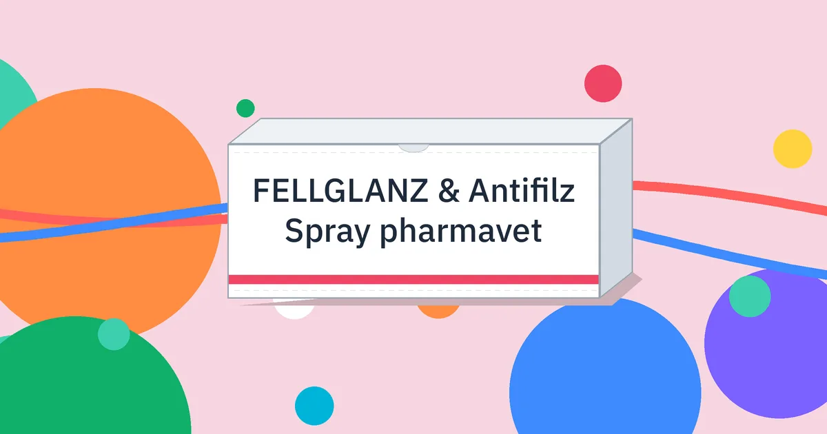 Symbolbild: Packung mit der Aufschrift FELLGLANZ & Antifilz Spray pharmavet (PZN 13584095) – Verfügbarkeit und Bezug in Apotheken in Frankfurt am Main