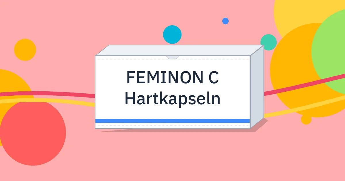 Symbolbild: Packung mit der Aufschrift FEMINON C Hartkapseln (PZN 00450849) – Verfügbarkeit und Bezug in Apotheken in Frankfurt am Main