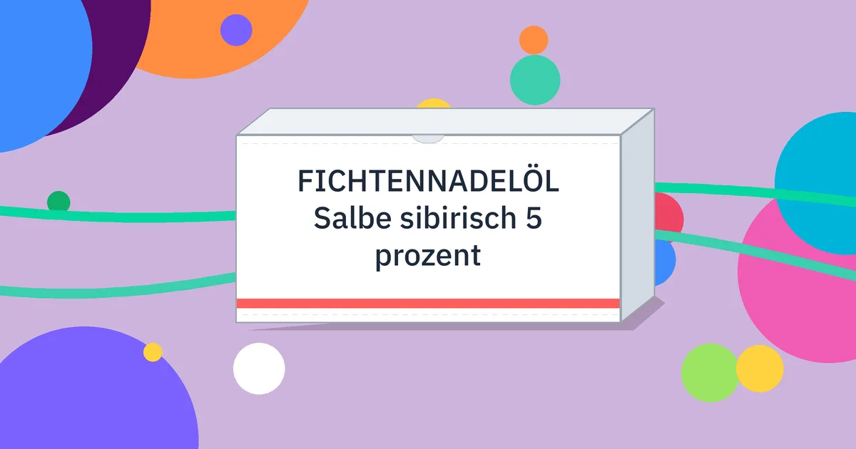 Symbolbild: Packung mit der Aufschrift FICHTENNADELÖL Salbe sibirisch 5 prozent (PZN 16761592) – Verfügbarkeit und Bezug in Apotheken in Frankfurt am Main