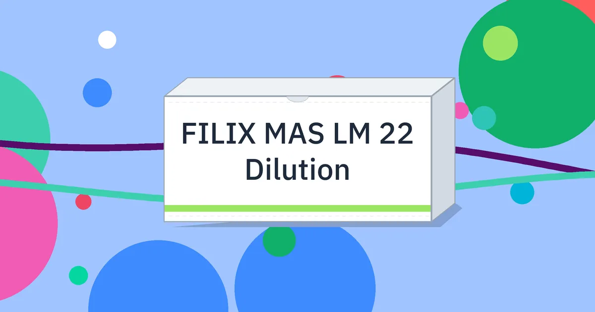 Symbolbild: Packung mit der Aufschrift FILIX MAS LM 22 Dilution (PZN 13488919) – Verfügbarkeit und Bezug in Apotheken in Frankfurt am Main