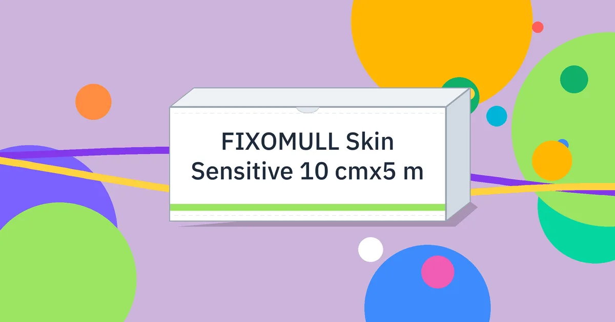 Symbolbild: Packung mit der Aufschrift FIXOMULL Skin Sensitive 10 cmx5 m (PZN 19700705) – Verfügbarkeit und Bezug in Apotheken in Frankfurt am Main
