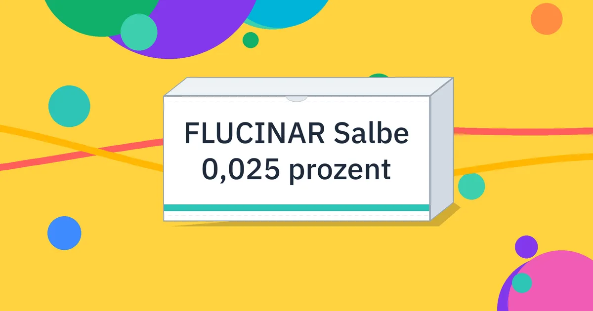 Symbolbild: Packung mit der Aufschrift FLUCINAR Salbe 0,025 prozent (PZN 04674764) – Verfügbarkeit und Bezug in Apotheken in Frankfurt am Main