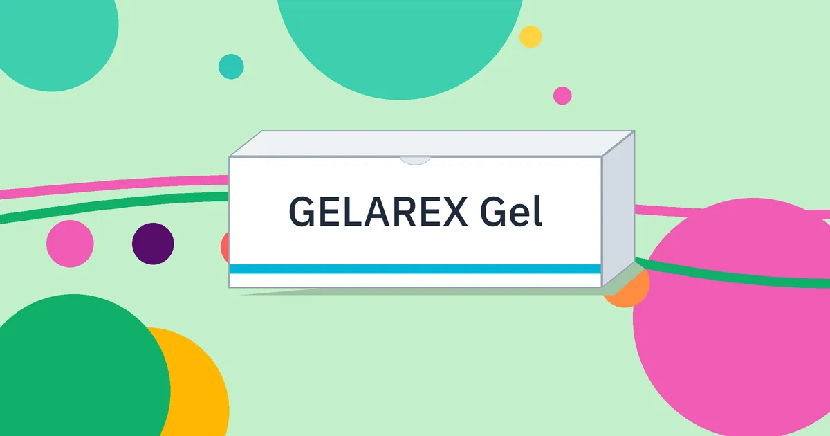 Symbolbild: Packung mit der Aufschrift GELAREX Gel (PZN 18881426) – Verfügbarkeit und Bezug in Apotheken in Frankfurt am Main