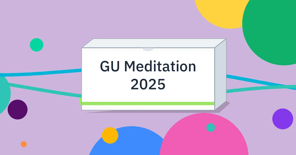 Symbolbild: Packung mit der Aufschrift GU Meditation 2025 (PZN 19991536) – Verfügbarkeit und Bezug in Apotheken in Frankfurt am Main
