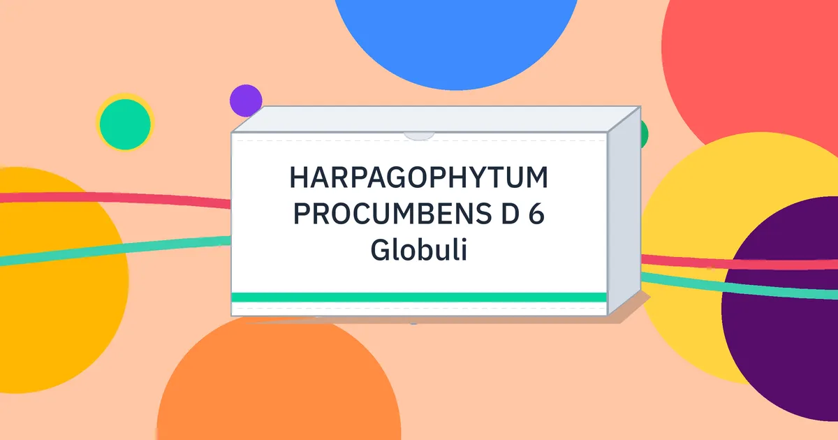 Symbolbild: Packung mit der Aufschrift HARPAGOPHYTUM PROCUMBENS D 6 Globuli (PZN 04219600) – Verfügbarkeit und Bezug in Apotheken in Frankfurt am Main
