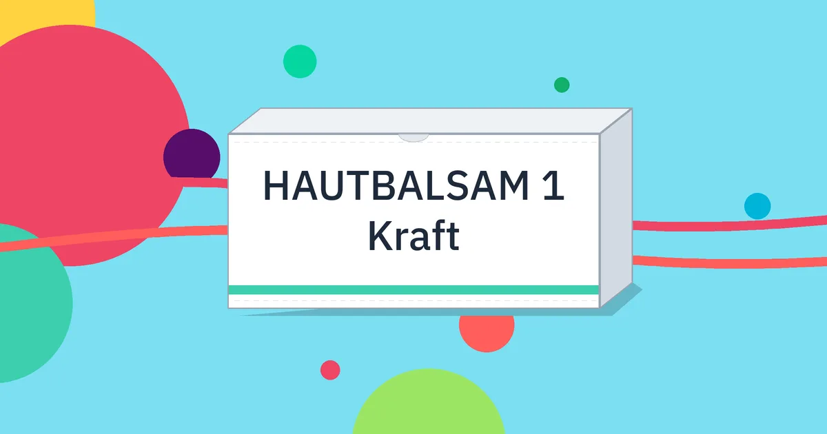 Symbolbild: Packung mit der Aufschrift HAUTBALSAM 1 Kraft (PZN 19393611) – Verfügbarkeit und Bezug in Apotheken in Frankfurt am Main
