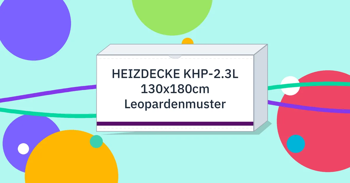 Symbolbild: Packung mit der Aufschrift HEIZDECKE KHP-2.3L 130x180cm Leopardenmuster (PZN 12489526) – Verfügbarkeit und Bezug in Apotheken in Frankfurt am Main