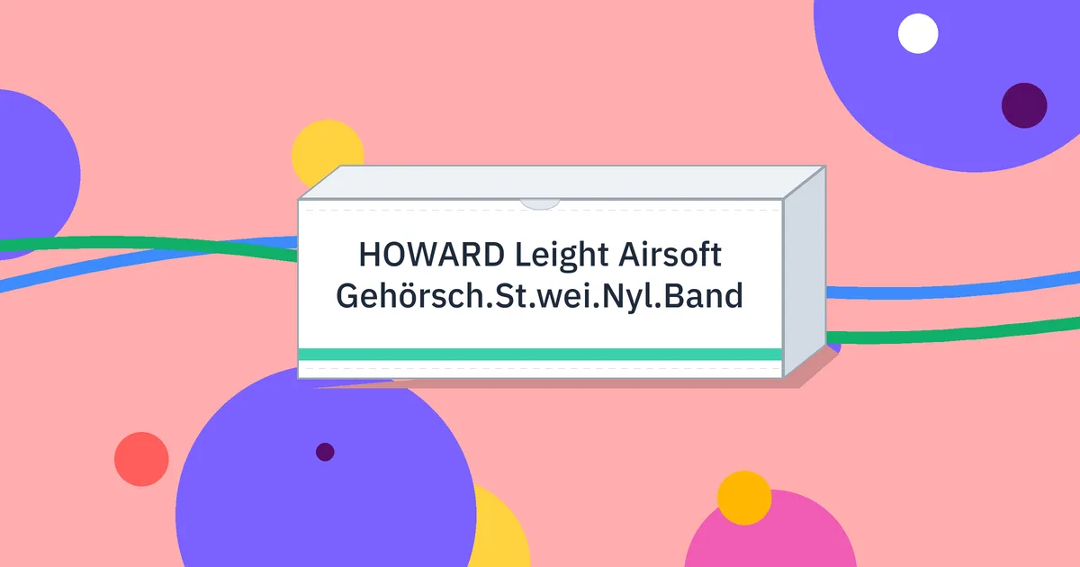 Symbolbild: Packung mit der Aufschrift HOWARD Leight Airsoft Gehörsch.St.wei.Nyl.Band (PZN 01695903) – Verfügbarkeit und Bezug in Apotheken in Frankfurt am Main
