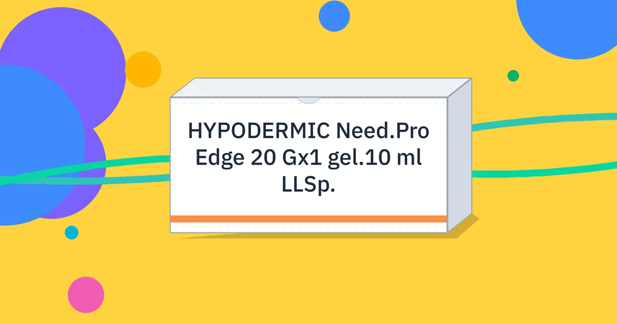 Symbolbild: Packung mit der Aufschrift HYPODERMIC Need.Pro Edge 20 Gx1 gel.10 ml LLSp. (PZN 00889321) – Verfügbarkeit und Bezug in Apotheken in Frankfurt am Main