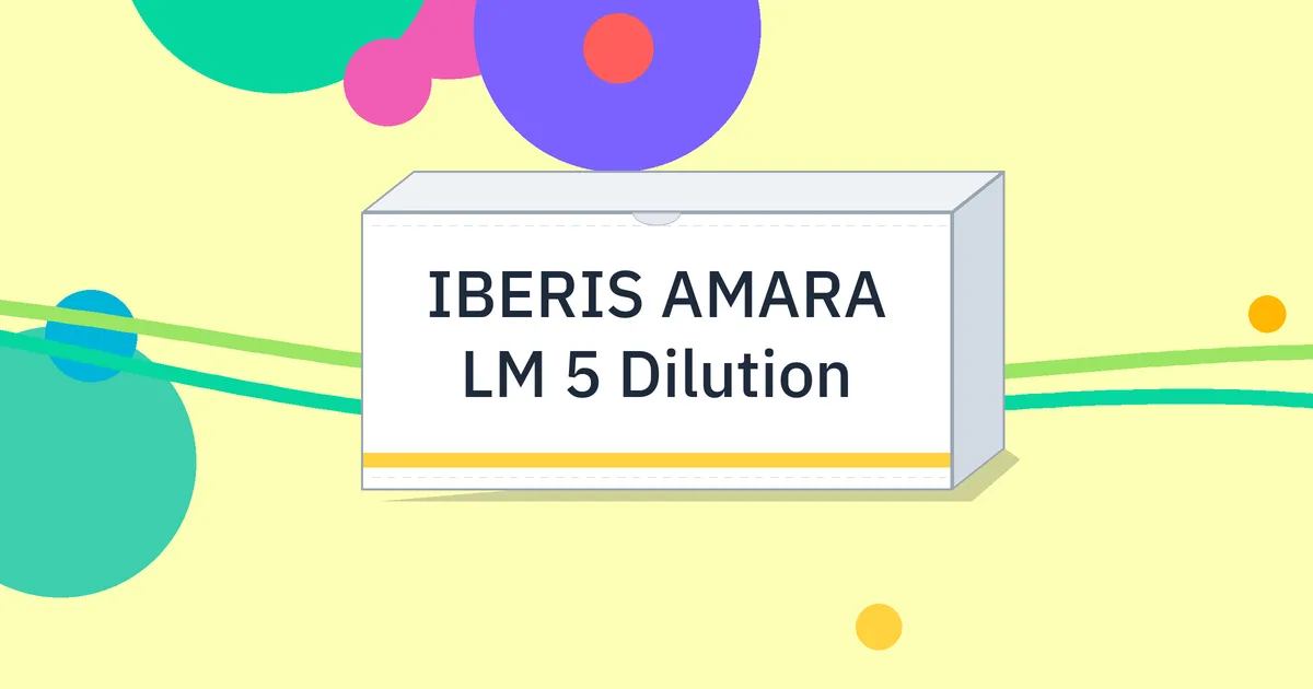 Symbolbild: Packung mit der Aufschrift IBERIS AMARA LM 5 Dilution (PZN 12891300) – Verfügbarkeit und Bezug in Apotheken in Frankfurt am Main