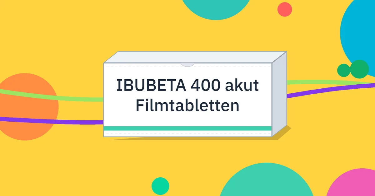 Symbolbild: Packung mit der Aufschrift IBUBETA 400 akut Filmtabletten (PZN 05731464) – Verfügbarkeit und Bezug in Apotheken in Frankfurt am Main
