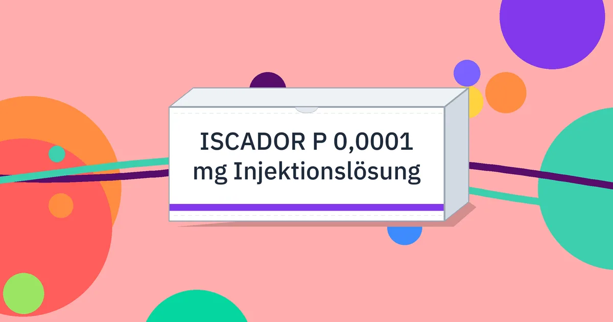 Symbolbild: Packung mit der Aufschrift ISCADOR P 0,0001 mg Injektionslösung (PZN 01385901) – Verfügbarkeit und Bezug in Apotheken in Frankfurt am Main