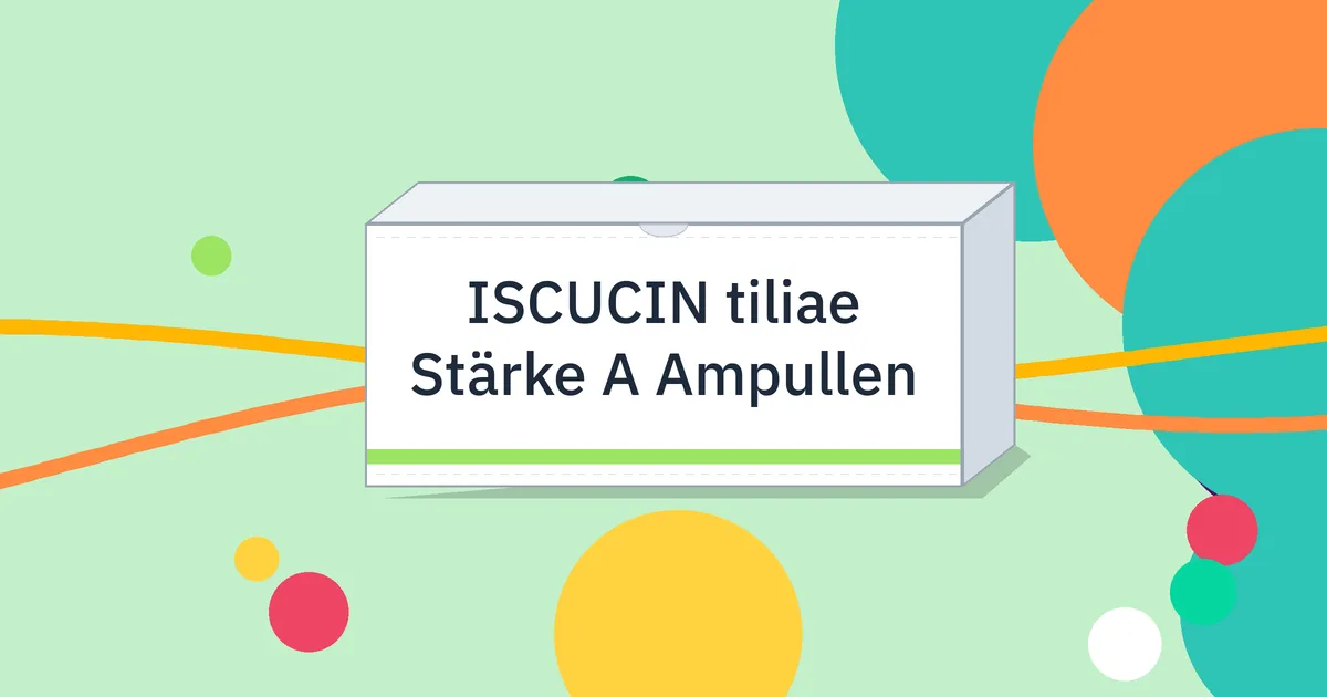 Symbolbild: Packung mit der Aufschrift ISCUCIN tiliae Stärke A Ampullen (PZN 04429467) – Verfügbarkeit und Bezug in Apotheken in Frankfurt am Main