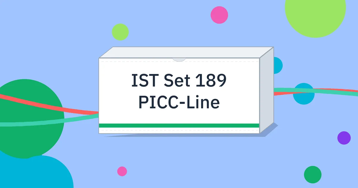 Symbolbild: Packung mit der Aufschrift IST Set 189 PICC-Line (PZN 19289084) – Verfügbarkeit und Bezug in Apotheken in Frankfurt am Main