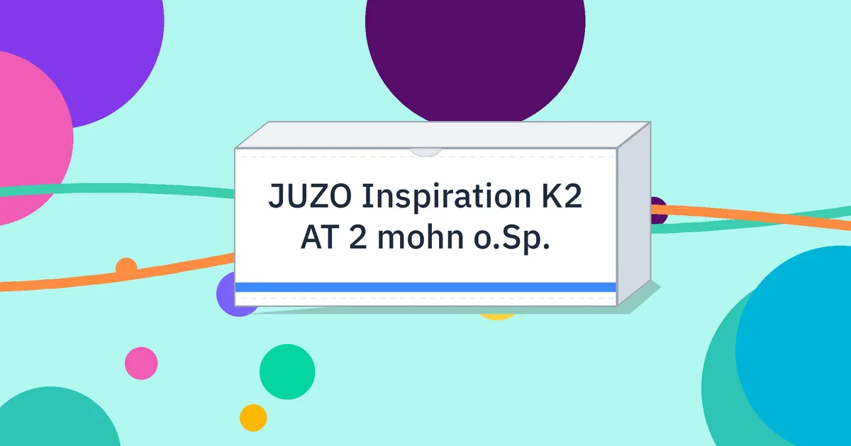 Symbolbild: Packung mit der Aufschrift JUZO Inspiration K2 AT 2 mohn o.Sp. (PZN 14926184) – Verfügbarkeit und Bezug in Apotheken in Frankfurt am Main