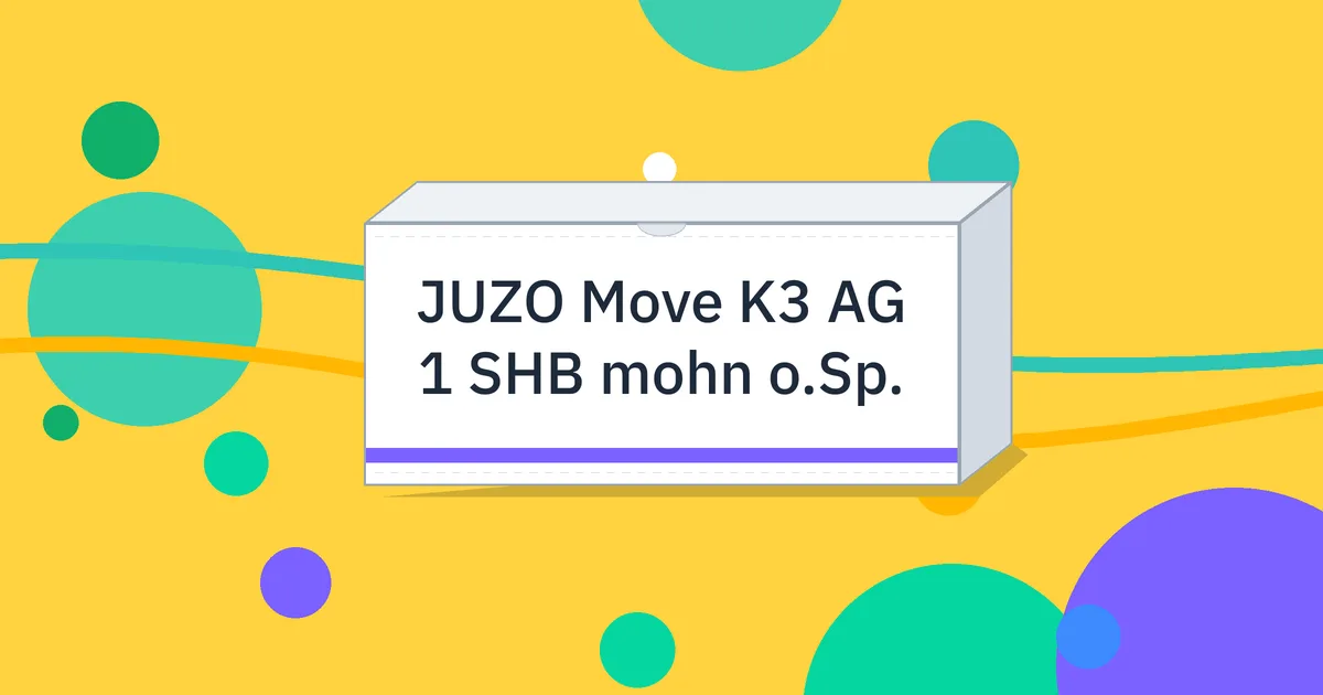 Symbolbild: Packung mit der Aufschrift JUZO Move K3 AG 1 SHB mohn o.Sp. (PZN 18589275) – Verfügbarkeit und Bezug in Apotheken in Frankfurt am Main