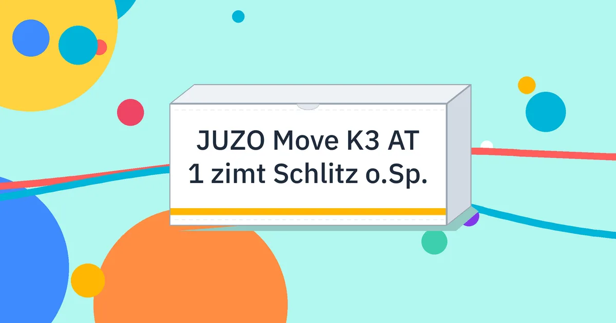 Symbolbild: Packung mit der Aufschrift JUZO Move K3 AT 1 zimt Schlitz o.Sp. (PZN 20679407) – Verfügbarkeit und Bezug in Apotheken in Frankfurt am Main