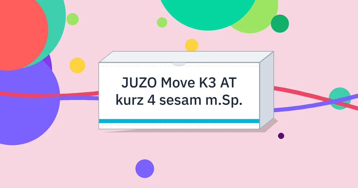 Symbolbild: Packung mit der Aufschrift JUZO Move K3 AT kurz 4 sesam m.Sp. (PZN 20683136) – Verfügbarkeit und Bezug in Apotheken in Frankfurt am Main