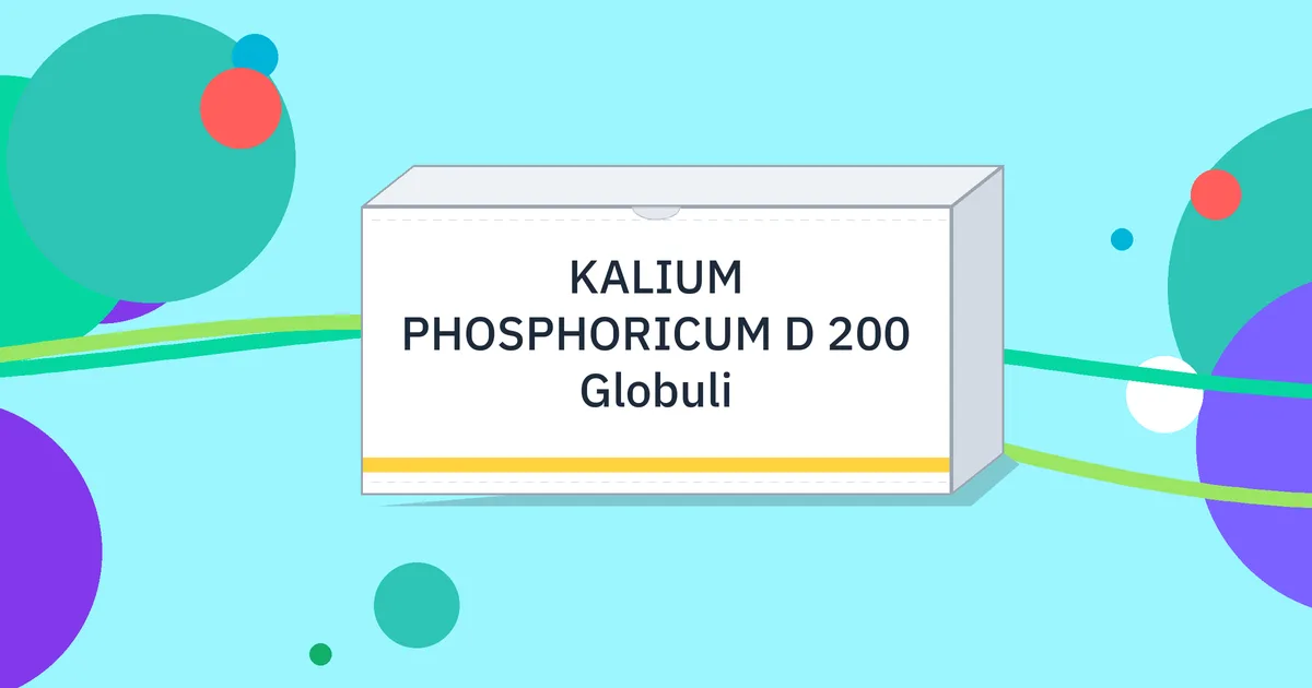Symbolbild: Packung mit der Aufschrift KALIUM PHOSPHORICUM D 200 Globuli (PZN 15305366) – Verfügbarkeit und Bezug in Apotheken in Frankfurt am Main