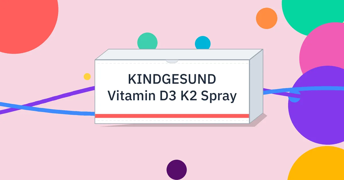 Symbolbild: Packung mit der Aufschrift KINDGESUND Vitamin D3 K2 Spray (PZN 18825238) – Verfügbarkeit und Bezug in Apotheken in Frankfurt am Main