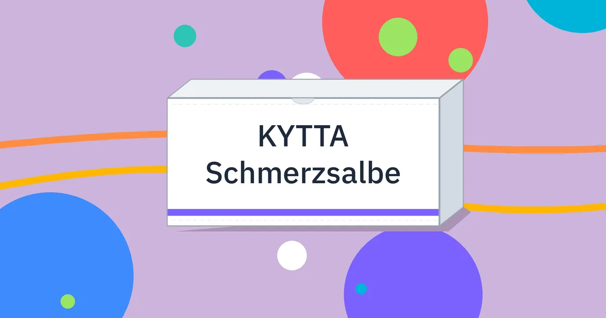 Symbolbild: Packung mit der Aufschrift KYTTA Schmerzsalbe (PZN 10832859) – Verfügbarkeit und Bezug in Apotheken in Frankfurt am Main