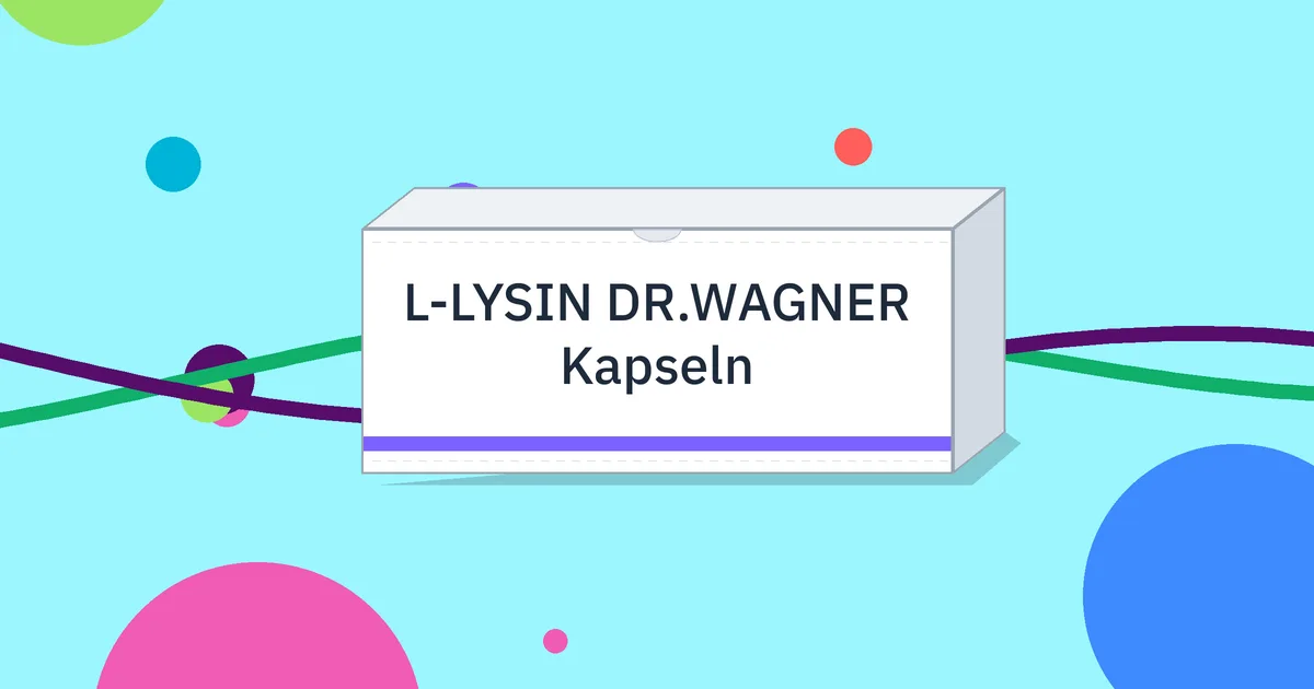 Symbolbild: Packung mit der Aufschrift L-LYSIN DR.WAGNER Kapseln (PZN 11032196) – Verfügbarkeit und Bezug in Apotheken in Frankfurt am Main