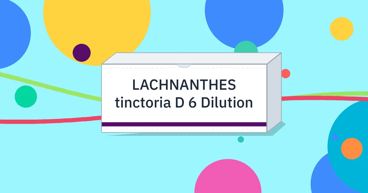 Symbolbild: Packung mit der Aufschrift LACHNANTHES tinctoria D 6 Dilution (PZN 07171822) – Verfügbarkeit und Bezug in Apotheken in Frankfurt am Main