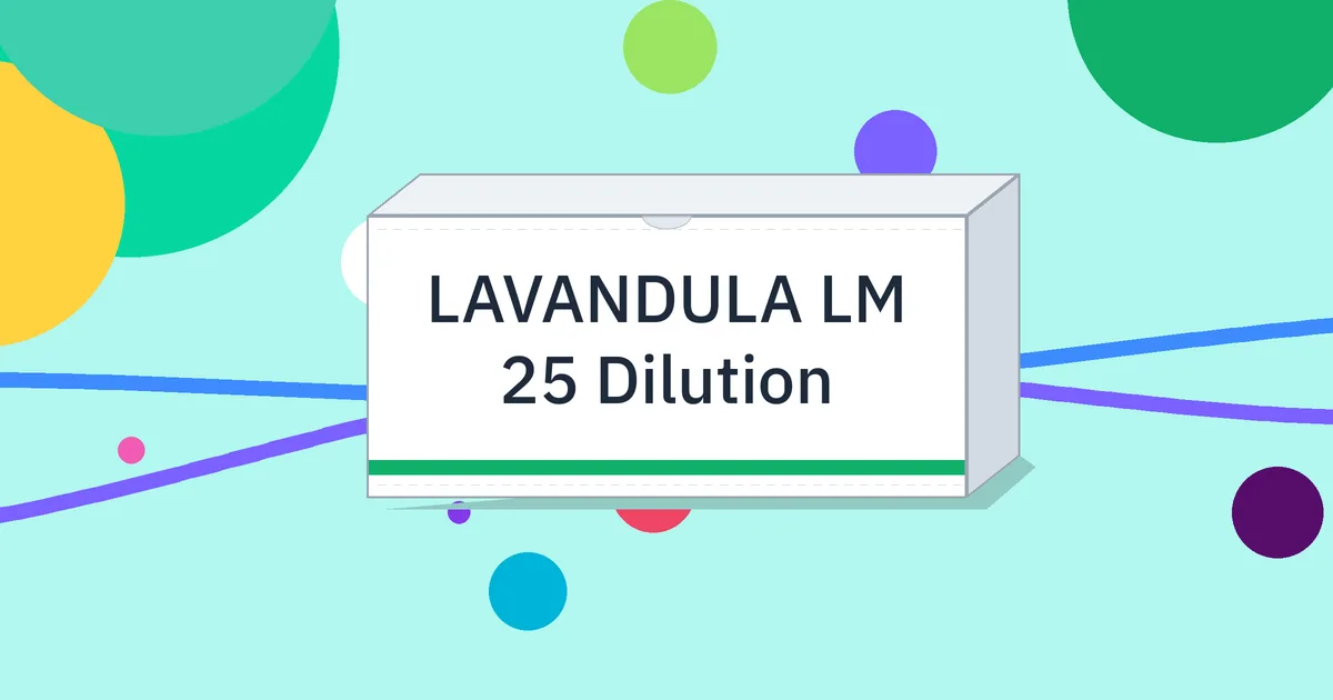 Symbolbild: Packung mit der Aufschrift LAVANDULA LM 25 Dilution (PZN 12929936) – Verfügbarkeit und Bezug in Apotheken in Frankfurt am Main