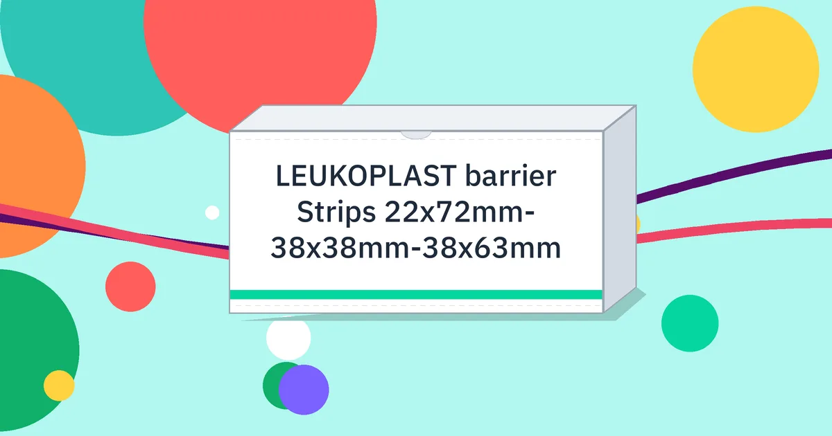 Symbolbild: Packung mit der Aufschrift LEUKOPLAST barrier Strips 22x72mm-38x38mm-38x63mm (PZN 14219653) – Verfügbarkeit und Bezug in Apotheken in Frankfurt am Main