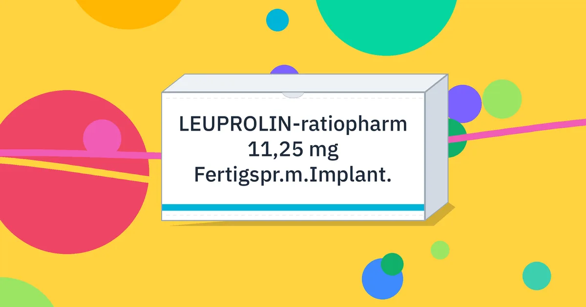Symbolbild: Packung mit der Aufschrift LEUPROLIN-ratiopharm 11,25 mg Fertigspr.m.Implant. (PZN 13839626) – Verfügbarkeit und Bezug in Apotheken in Frankfurt am Main