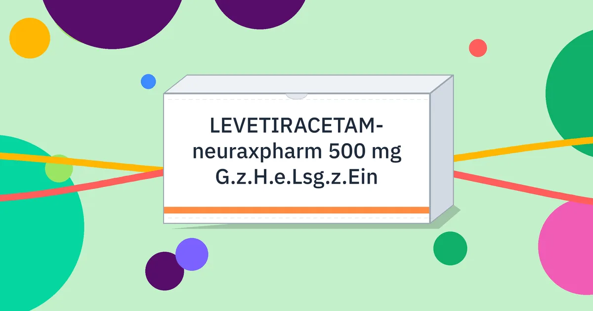 Symbolbild: Packung mit der Aufschrift LEVETIRACETAM-neuraxpharm 500 mg G.z.H.e.Lsg.z.Ein (PZN 10251737) – Verfügbarkeit und Bezug in Apotheken in Frankfurt am Main