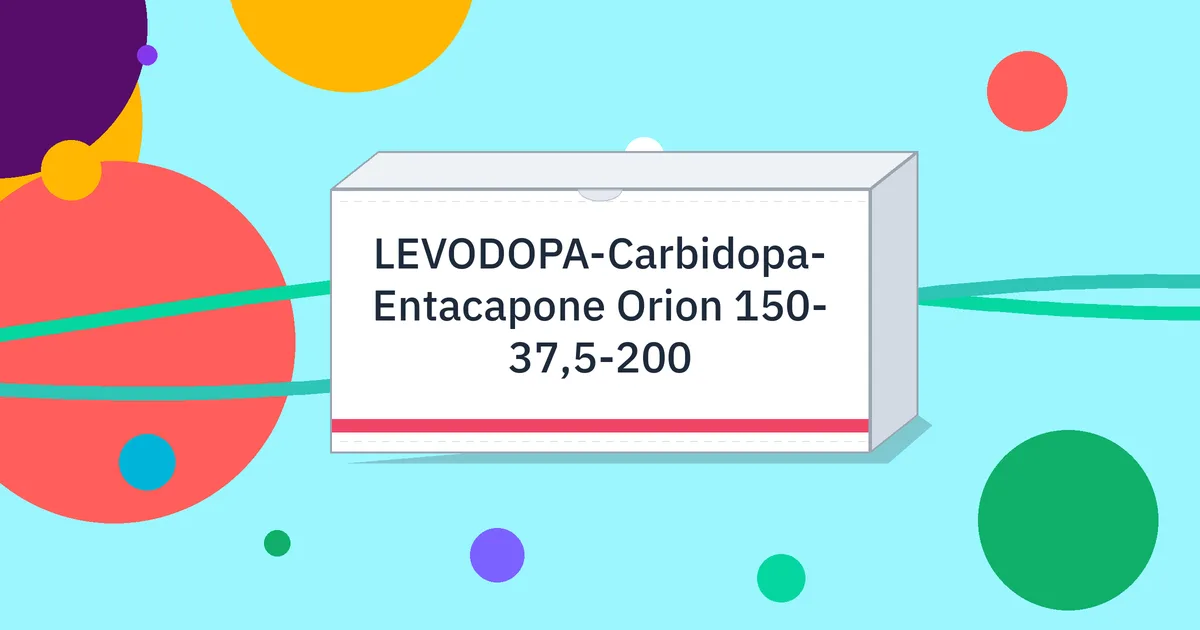 Symbolbild: Packung mit der Aufschrift LEVODOPA-Carbidopa-Entacapone Orion 150-37,5-200 (PZN 10018320) – Verfügbarkeit und Bezug in Apotheken in Frankfurt am Main