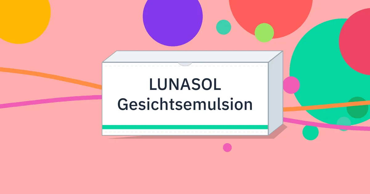 Symbolbild: Packung mit der Aufschrift LUNASOL Gesichtsemulsion (PZN 19755043) – Verfügbarkeit und Bezug in Apotheken in Frankfurt am Main