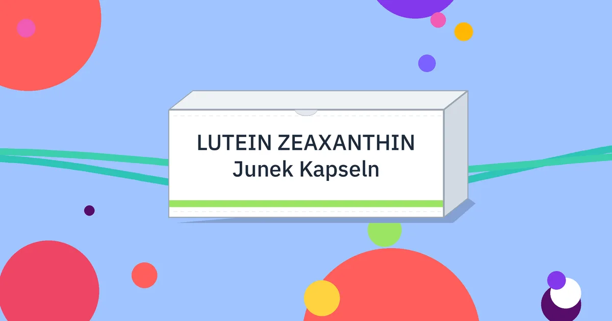 Symbolbild: Packung mit der Aufschrift LUTEIN ZEAXANTHIN Junek Kapseln (PZN 00137779) – Verfügbarkeit und Bezug in Apotheken in Frankfurt am Main