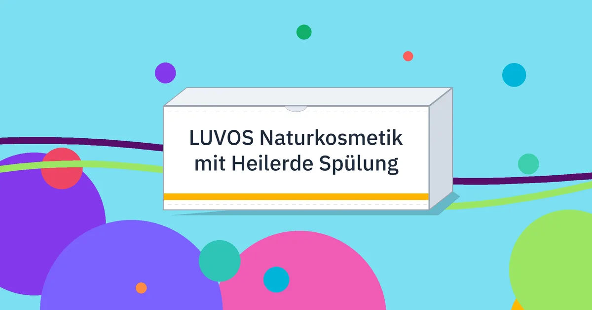 Symbolbild: Packung mit der Aufschrift LUVOS Naturkosmetik mit Heilerde Spülung (PZN 09481722) – Verfügbarkeit und Bezug in Apotheken in Frankfurt am Main
