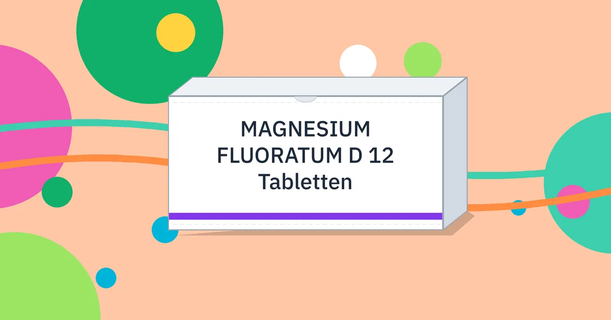 Symbolbild: Packung mit der Aufschrift MAGNESIUM FLUORATUM D 12 Tabletten (PZN 02633301) – Verfügbarkeit und Bezug in Apotheken in Frankfurt am Main