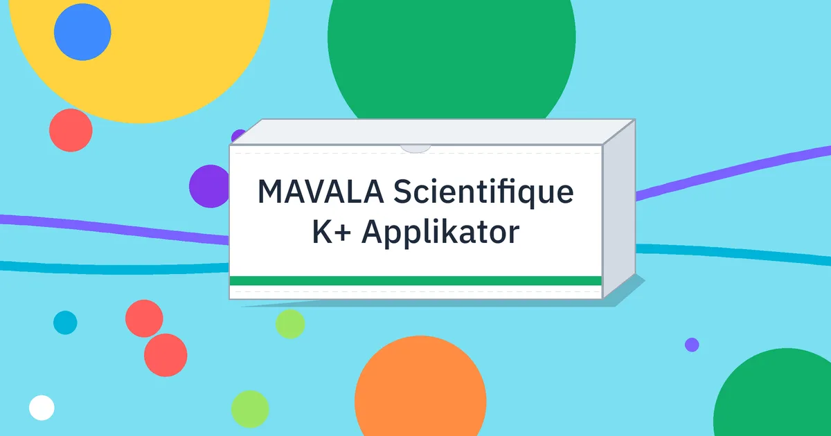 Symbolbild: Packung mit der Aufschrift MAVALA Scientifique K+ Applikator (PZN 16935951) – Verfügbarkeit und Bezug in Apotheken in Frankfurt am Main