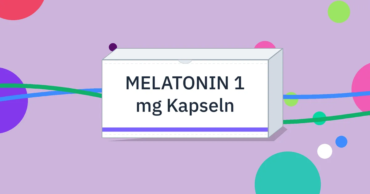 Symbolbild: Packung mit der Aufschrift MELATONIN 1 mg Kapseln (PZN 15894931) – Verfügbarkeit und Bezug in Apotheken in Frankfurt am Main
