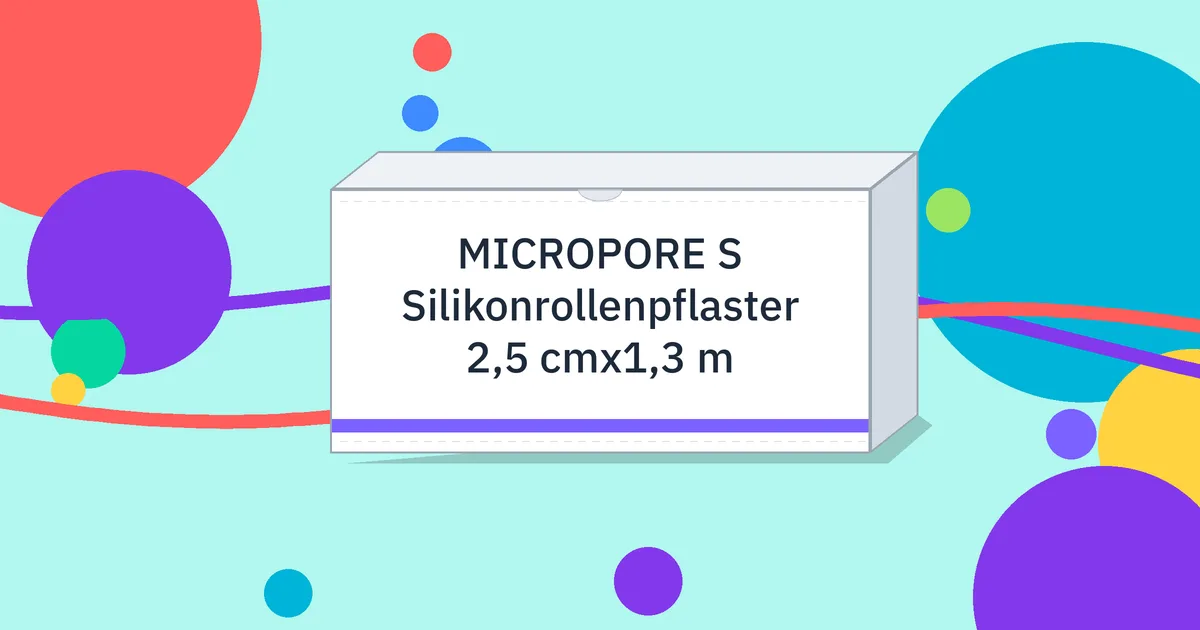 Symbolbild: Packung mit der Aufschrift MICROPORE S Silikonrollenpflaster 2,5 cmx1,3 m (PZN 17902712) – Verfügbarkeit und Bezug in Apotheken in Frankfurt am Main