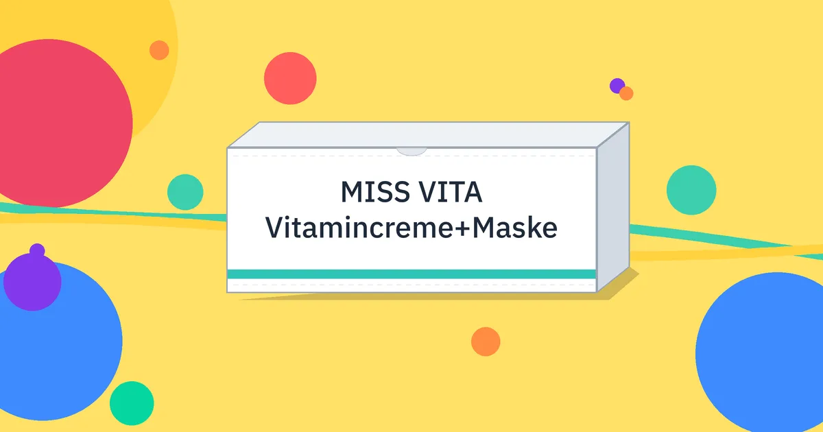 Symbolbild: Packung mit der Aufschrift MISS VITA Vitamincreme+Maske (PZN 17585192) – Verfügbarkeit und Bezug in Apotheken in Frankfurt am Main