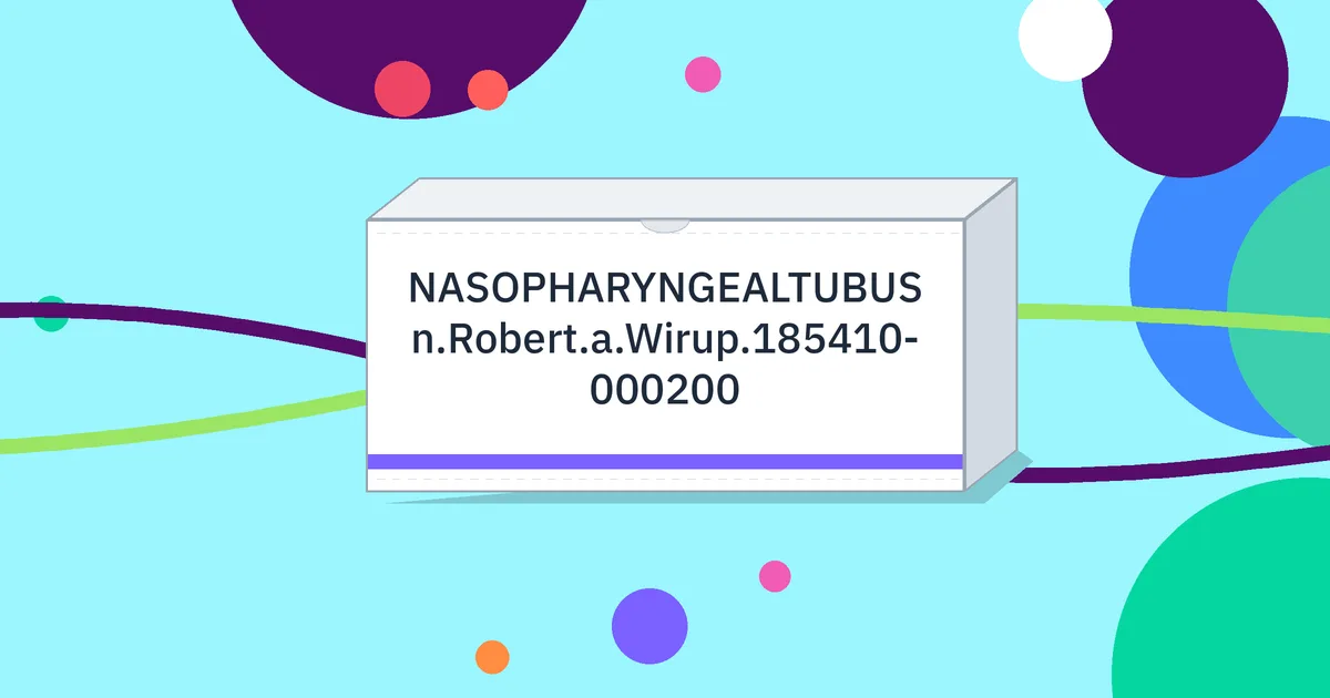 Symbolbild: Packung mit der Aufschrift NASOPHARYNGEALTUBUS n.Robert.a.Wirup.185410-000200 (PZN 05031790) – Verfügbarkeit und Bezug in Apotheken in Frankfurt am Main