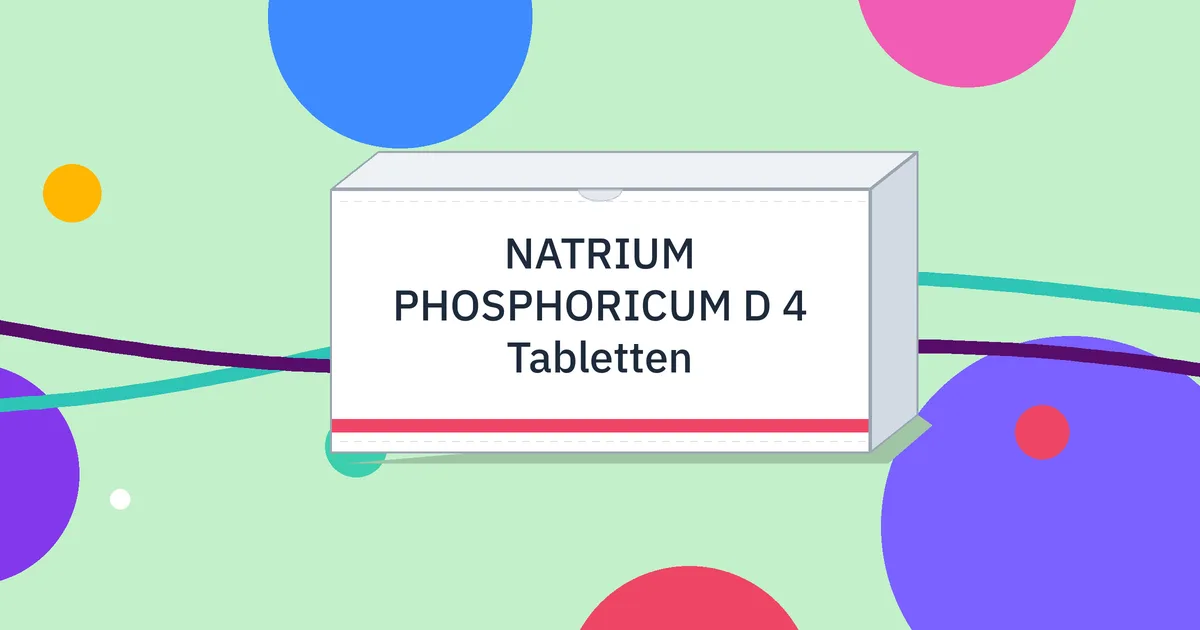 Symbolbild: Packung mit der Aufschrift NATRIUM PHOSPHORICUM D 4 Tabletten (PZN 01780307) – Verfügbarkeit und Bezug in Apotheken in Frankfurt am Main